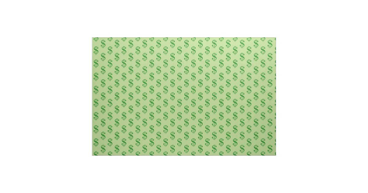 Dollar Sign Fabric | Zazzle