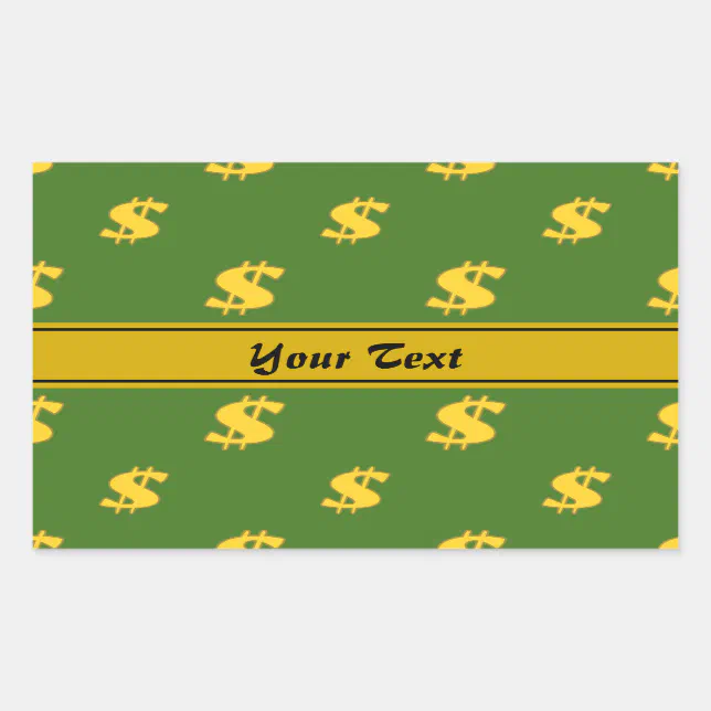 Dollar sign pattern Stickers | Zazzle
