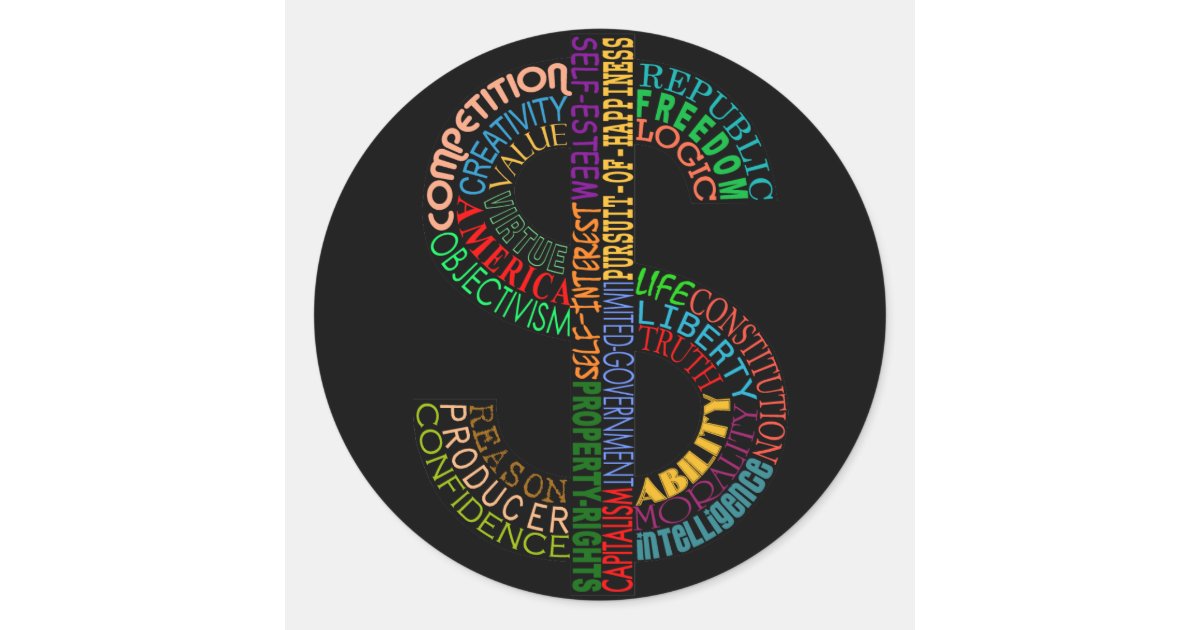 Dollar Sign Sticker | Zazzle