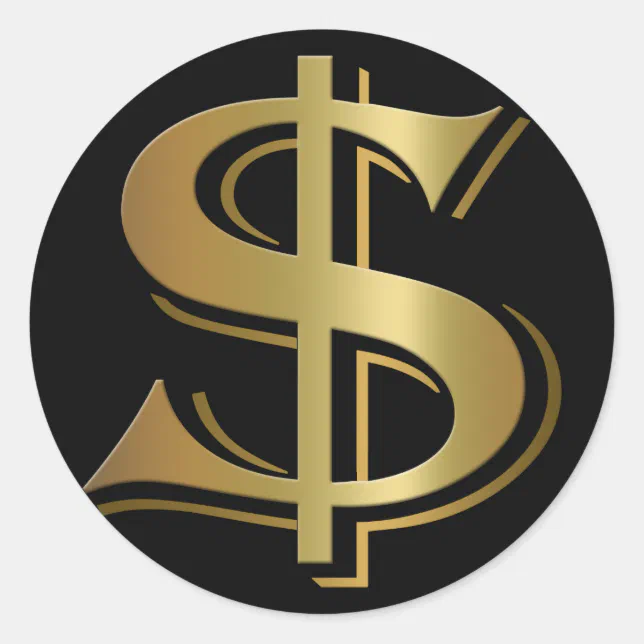Dollar Sign Stickers | Zazzle