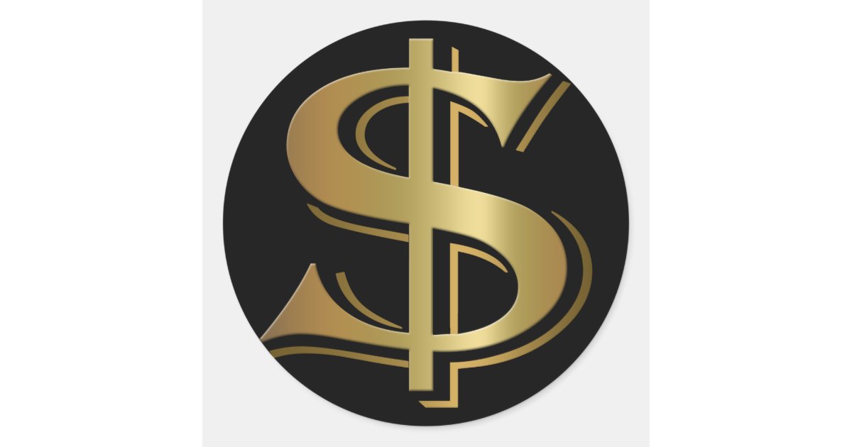 Dollar Sign Stickers | Zazzle