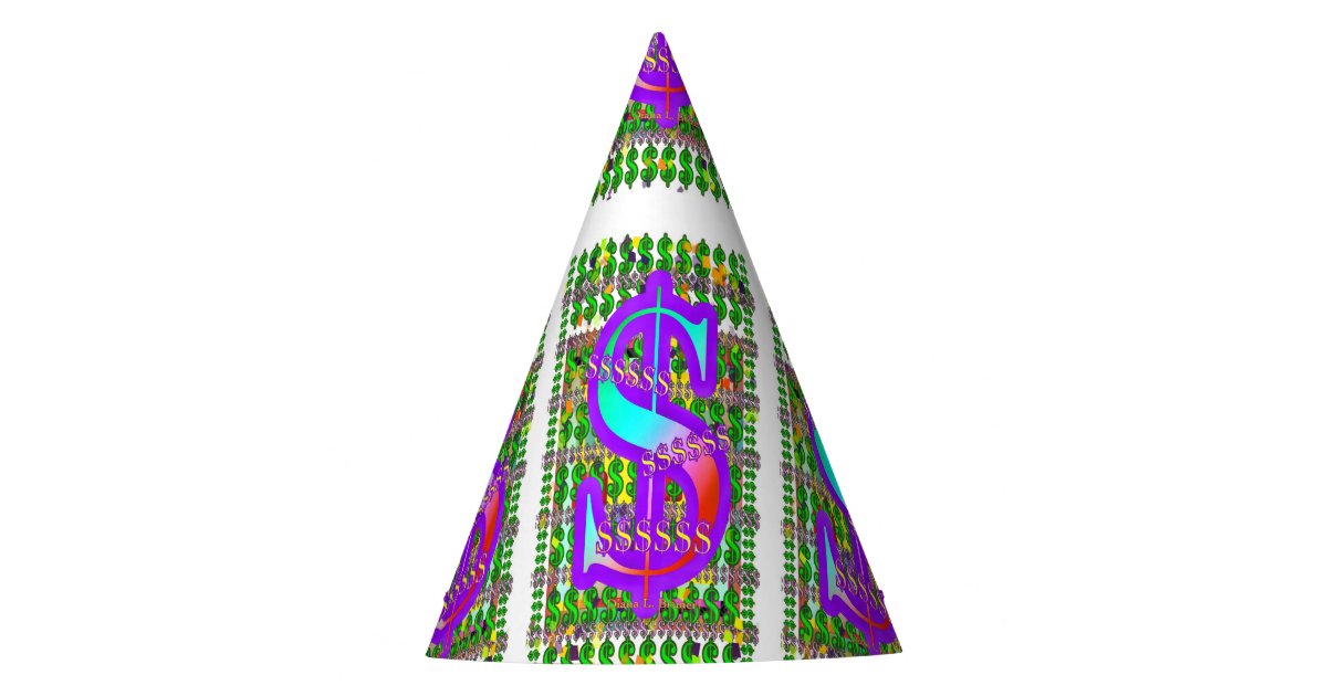 Dollar Signs Party Hat | Zazzle