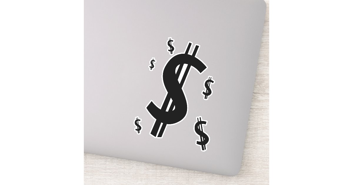 Dollar Symbol Sticker | Zazzle
