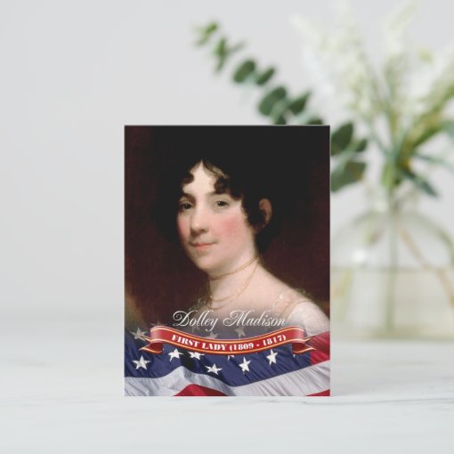 Dolley Madison, First Lady of the U.S. Postcard | Zazzle