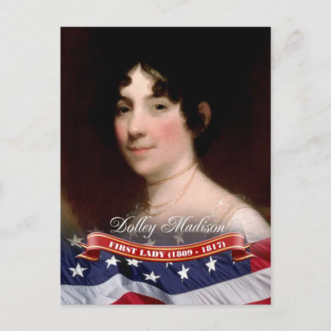 Dolley Madison, First Lady of the U.S. Postcard | Zazzle