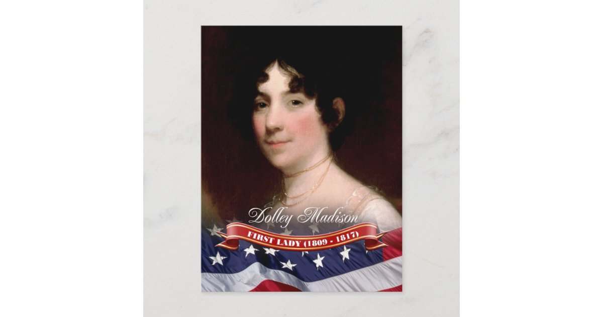 Dolley Madison, First Lady of the U.S. Postcard | Zazzle