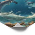 Dolphin art poster | Zazzle