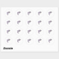 Dolphin as Nurse with Syringe Classic Round Sticker | Zazzle