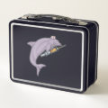 Dolphin as Nurse with Syringe Metal Lunch Box | Zazzle