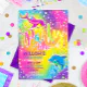 Dolphin Birthday Invitation Rainbow Dolphin Invite | Zazzle