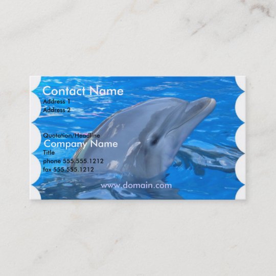 Dolphin Business Card | Zazzle.com