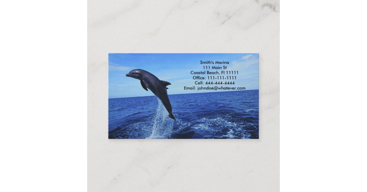 Dolphin Business-Personal Card | Zazzle