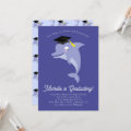 Dolphin Graduation Party Poll Swimming Invitation | Zazzle