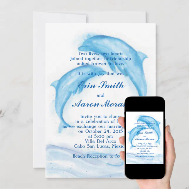 Dolphin Invitations | Zazzle