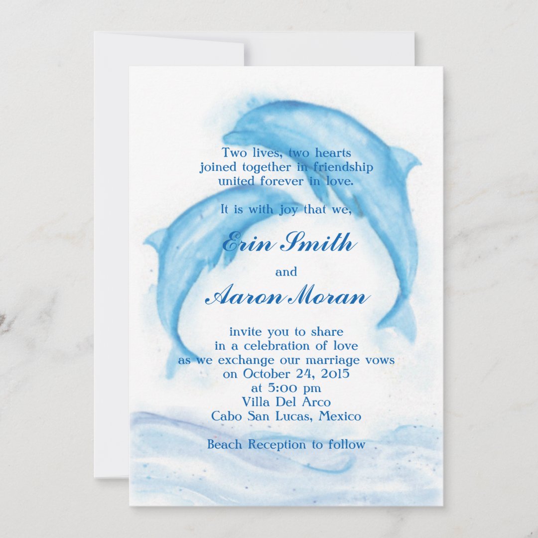 Dolphin Invitations | Zazzle