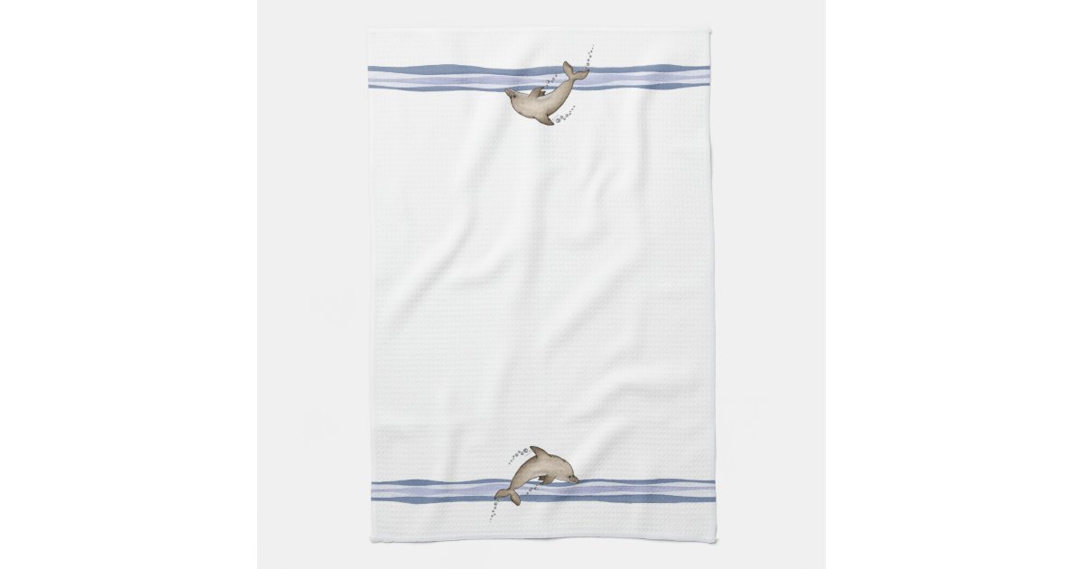 Dolphin - Kitchen Towel | Zazzle