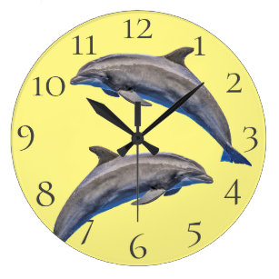 Dolphin Wall Clocks | Zazzle