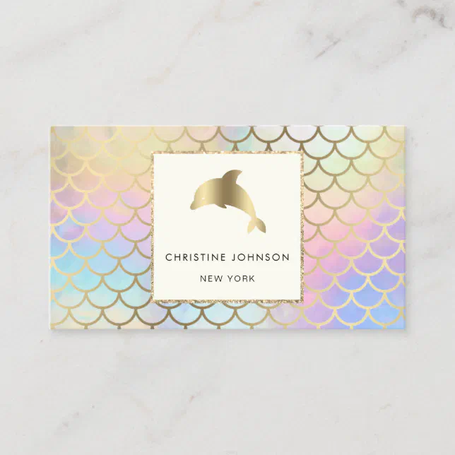 dolphin logo business card | Zazzle