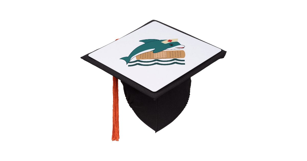 Dolphin Nurse Graduation Cap Topper | Zazzle