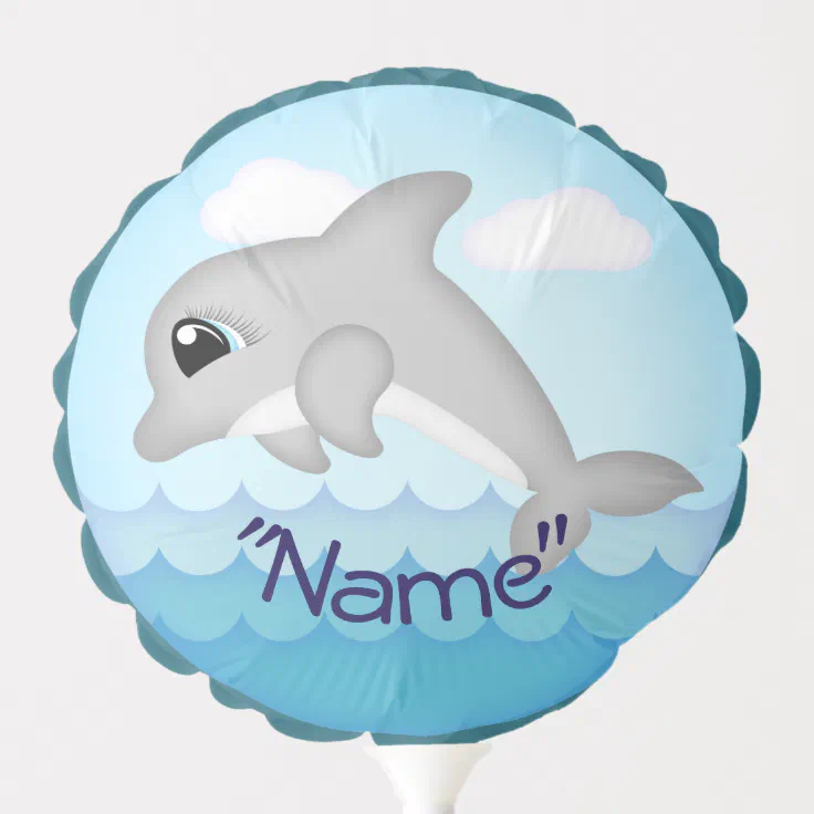 Dolphin Party, Birthday, Baby shower Decorations Balloon | Zazzle