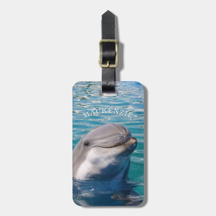 Dolphin Personalized Luggage Tag | Zazzle.com