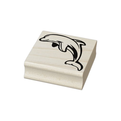 Dolphin Rubber Stamp | Zazzle