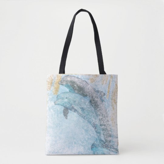 Dolphins Coastal Living | Tote Bag | Zazzle.com