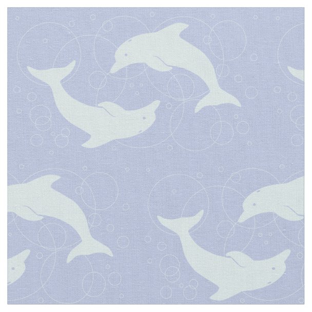 Dancing Pink Dolphins Fabric | Zazzle.com