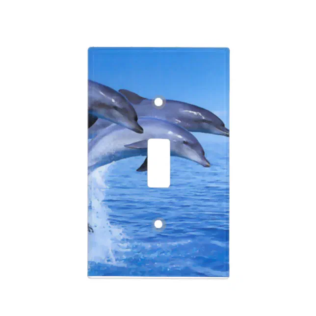 Dolphins, Ocean, Beach Light Switch Plate Cover | Zazzle
