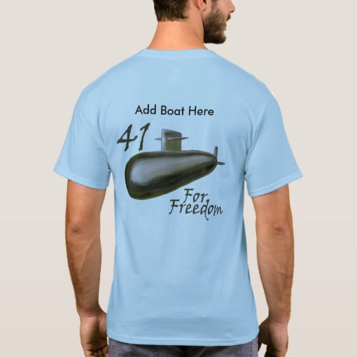 Dolphins on Front -- 41 For Freedom on back T-Shirt | Zazzle