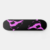 DOLPHINS Pink AND BLACK skateboard deck | Zazzle
