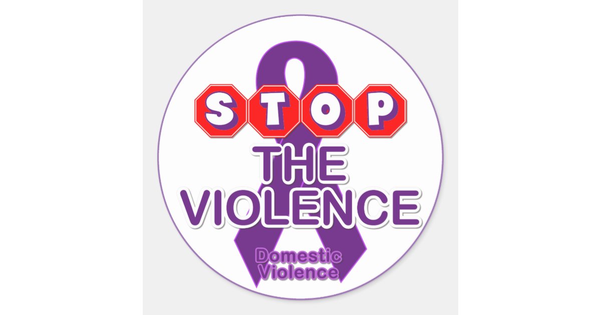 Domestic Violence Awareness Sticker | Zazzle