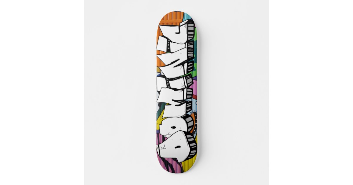 Dominic Graffiti Custom Personalized Skateboard | Zazzle