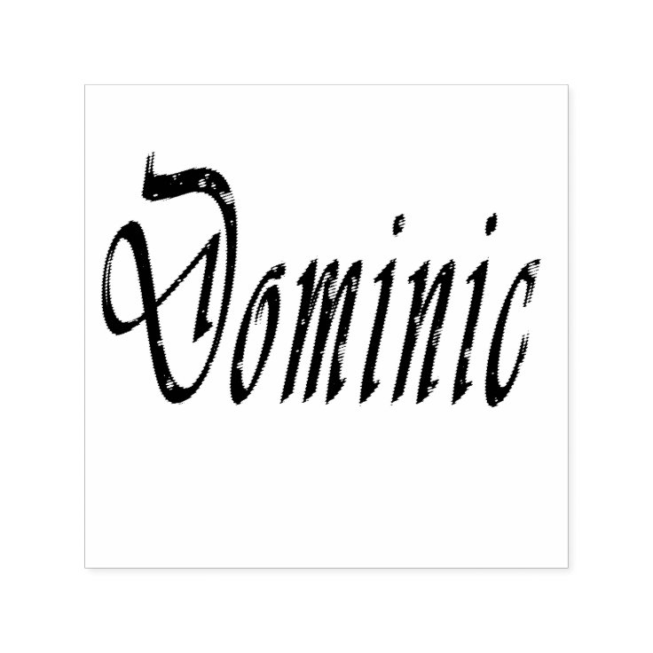 Dominic, Name, Logo, Self-inking Stamp | Zazzle