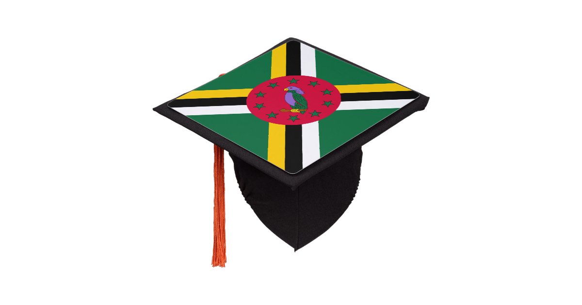Dominica Flag Graduation Cap Topper | Zazzle