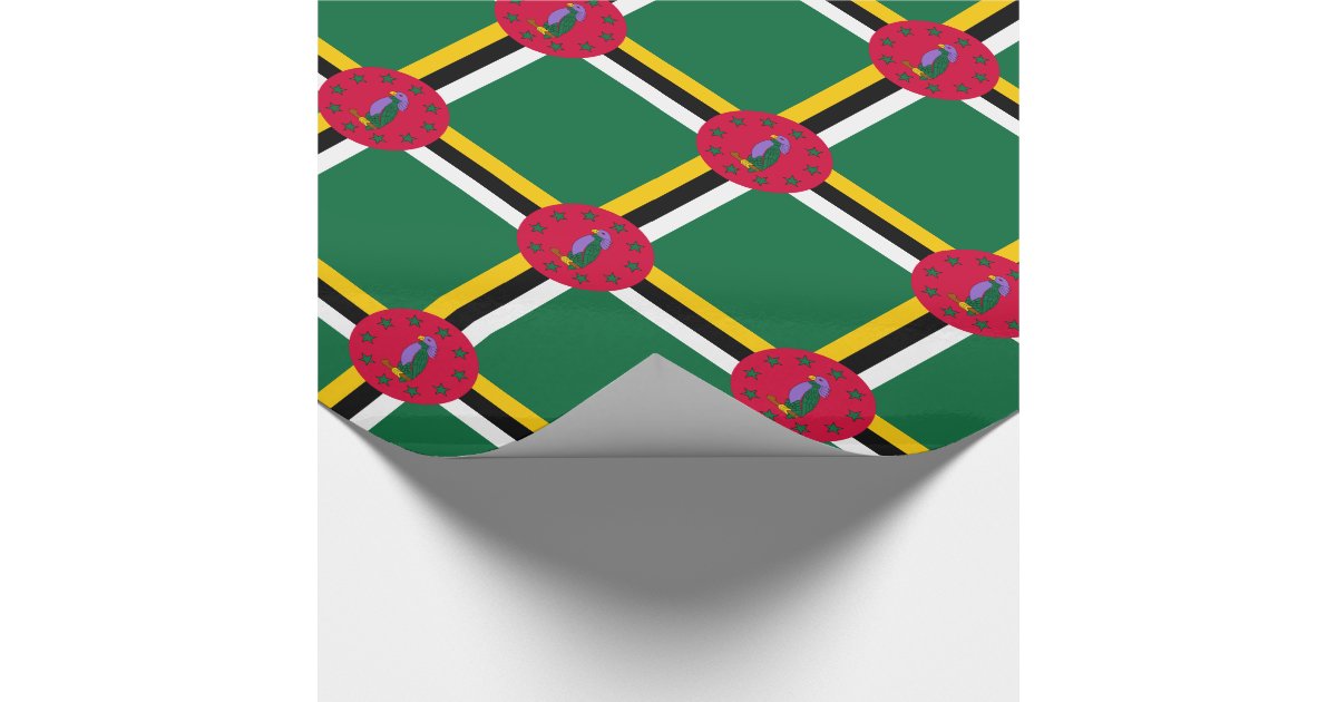 Dominica Flag Wrapping Paper | Zazzle
