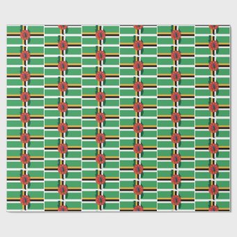 DOMINICA | Sisserou Parrot | DOMINICAN Flag Wrapping Paper | Zazzle