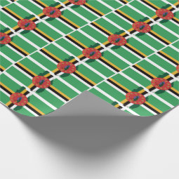 DOMINICA | Sisserou Parrot | DOMINICAN Flag Wrapping Paper | Zazzle