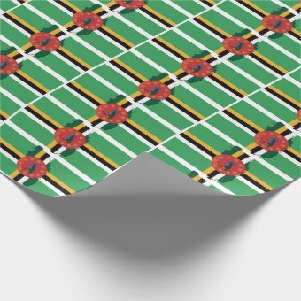 DOMINICA | Sisserou Parrot | DOMINICAN Flag Wrapping Paper | Zazzle