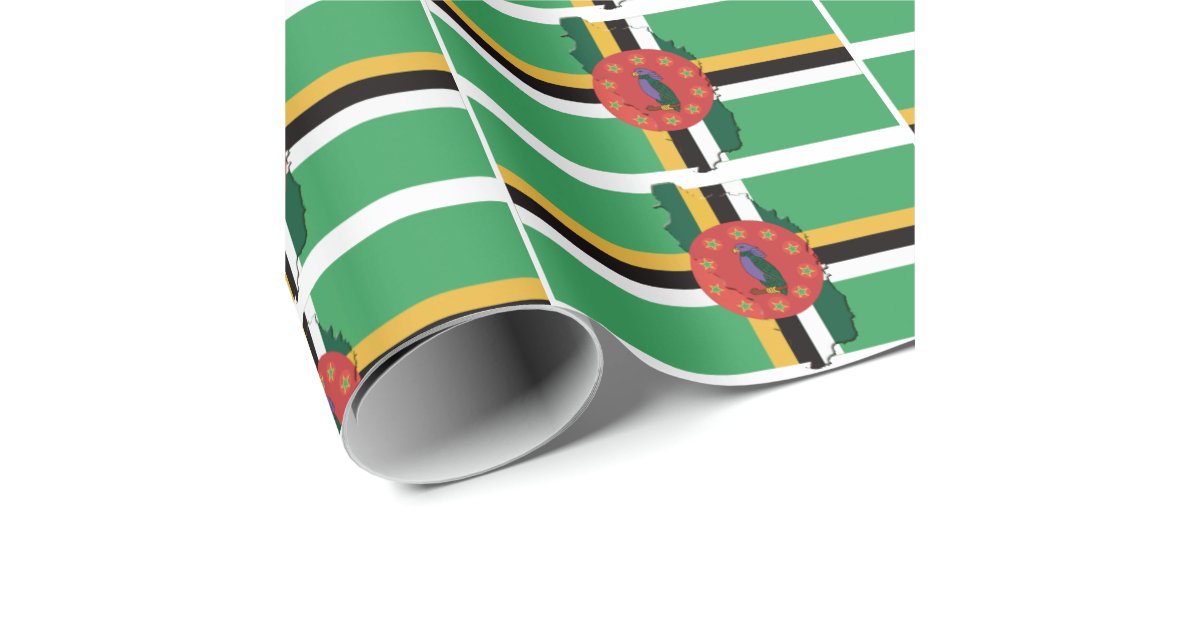 DOMINICA | Sisserou Parrot | DOMINICAN Flag Wrapping Paper | Zazzle