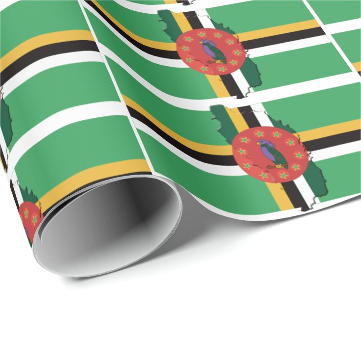 DOMINICA | Sisserou Parrot | DOMINICAN Flag Wrapping Paper | Zazzle
