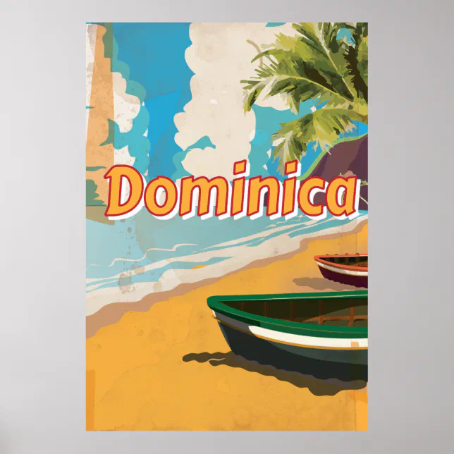 Dominica Vintage vacation Poster | Zazzle
