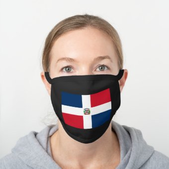 Dominican Flag Cotton Face Mask | Zazzle