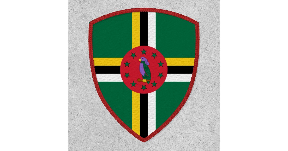 Dominican Flag, Flag of Dominica Patch | Zazzle