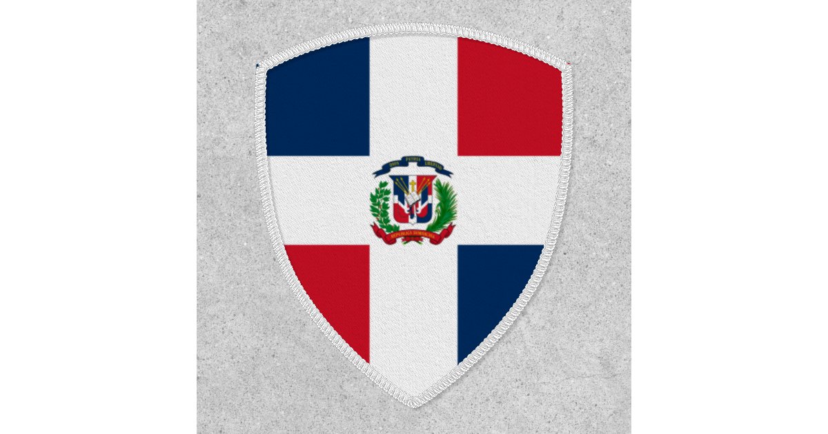 Dominican Flag, Flag of Dominican Republic Patch | Zazzle