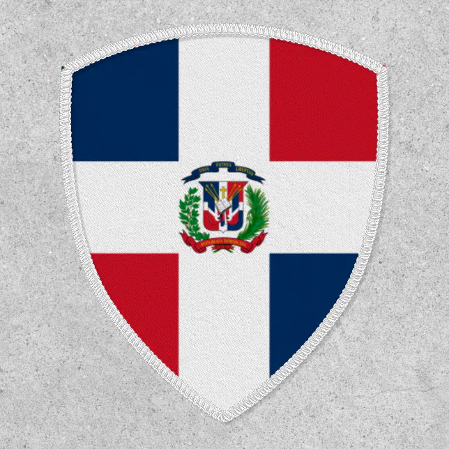 Dominican Flag, Flag of Dominican Republic Patch | Zazzle
