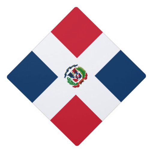 Dominican Flag Graduation Cap Topper | Zazzle