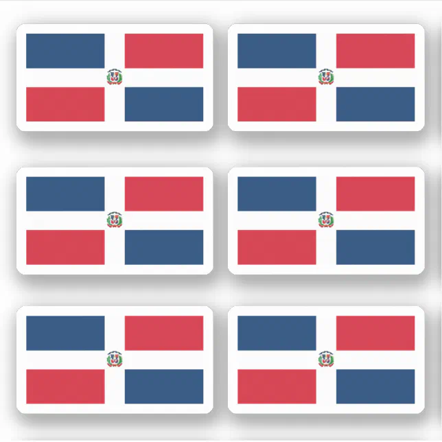 Dominican flag sticker | Zazzle