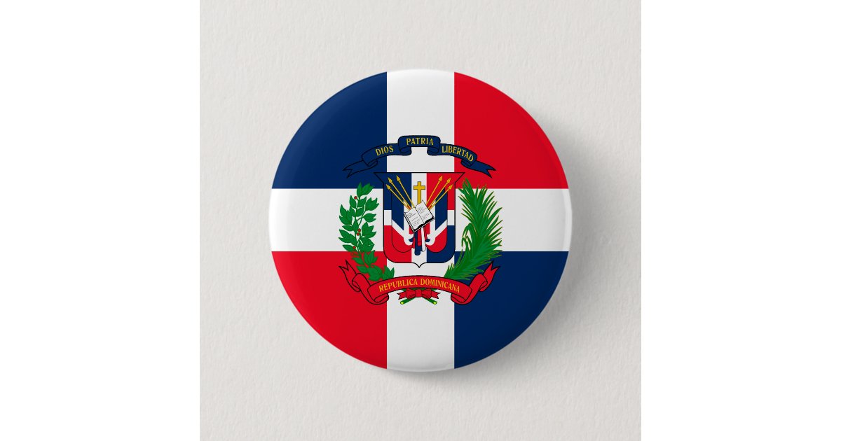 Dominican Republic Button | Zazzle