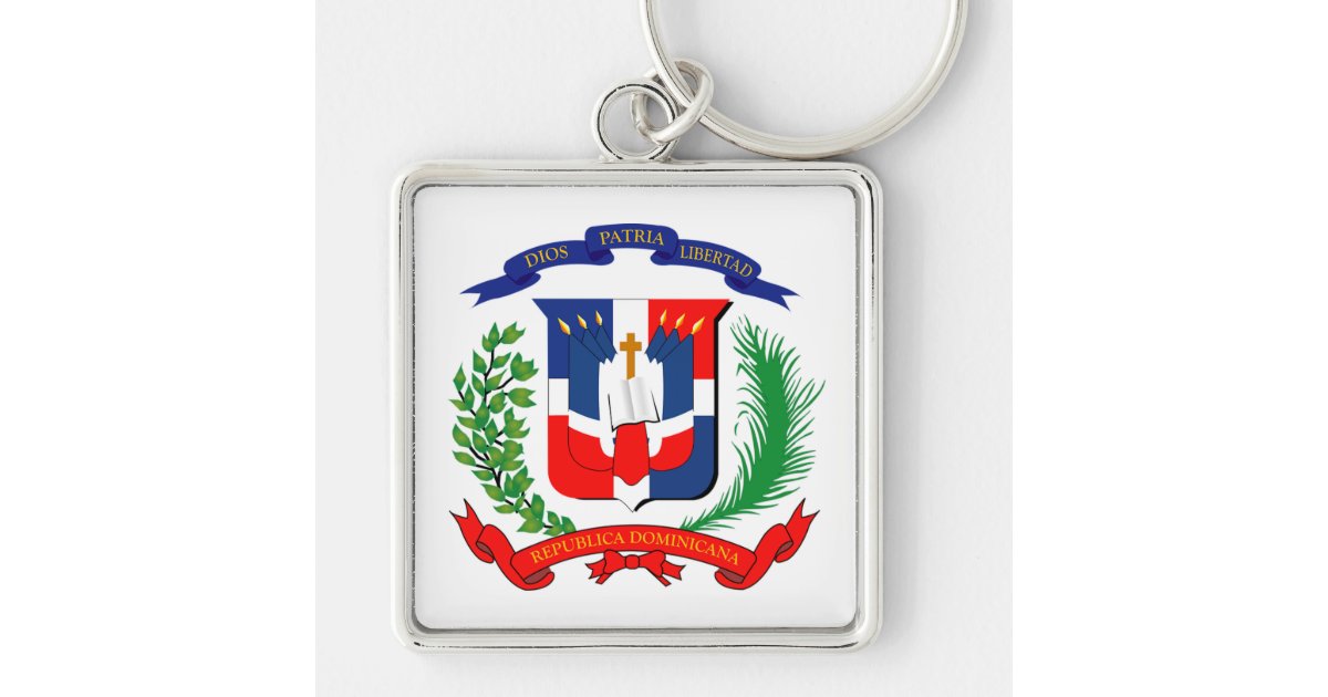 Dominican Republic Coat of Arms Keychain | Zazzle